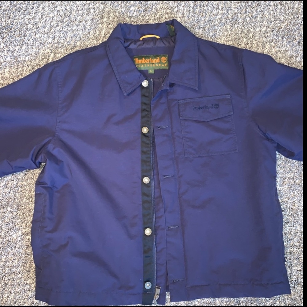 Timberland Weathergear Navy Coat - Large - Gem